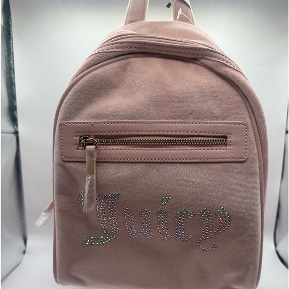 Juicy Couture | Bags | Nwt Light Pink Velour Gem Logo Juicy Couture ...